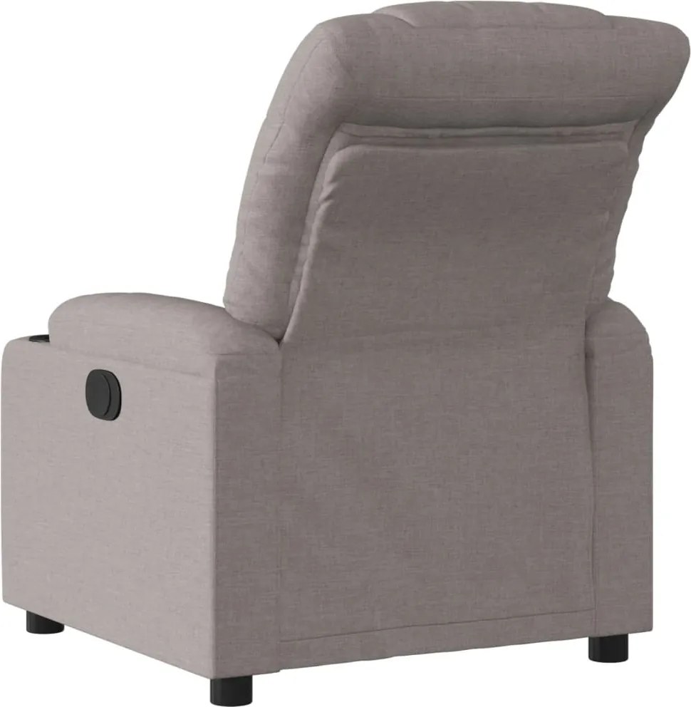 Elektrické polohovací křeslo taupe textil 3206634