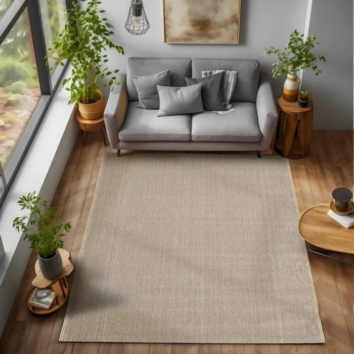 Vopi | Kusový koberec Loom 4300 beige - Kruh 160 cm průměr