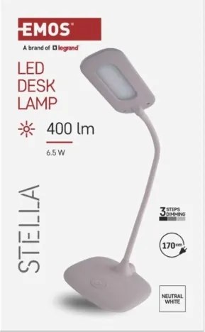 LED stolní lampa STELLA růžová EMOS Z7602P