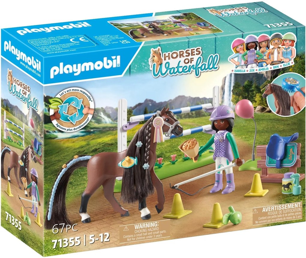 Stavebnice playmobil 71355 zoe & blaze s turnajovým hřištem