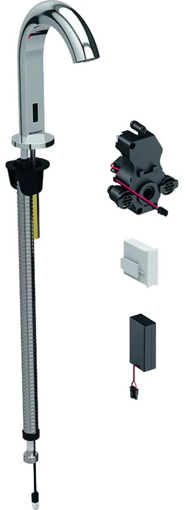 Geberit Piave - Elektronická umyvadlová baterie, bez směšovače, bateriové napájení, chrom 116.183.21.1