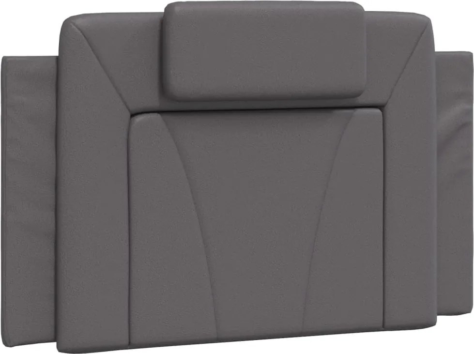Postel Viana s matrací šedá 80 x 200 cm umělá kůže 3208757
