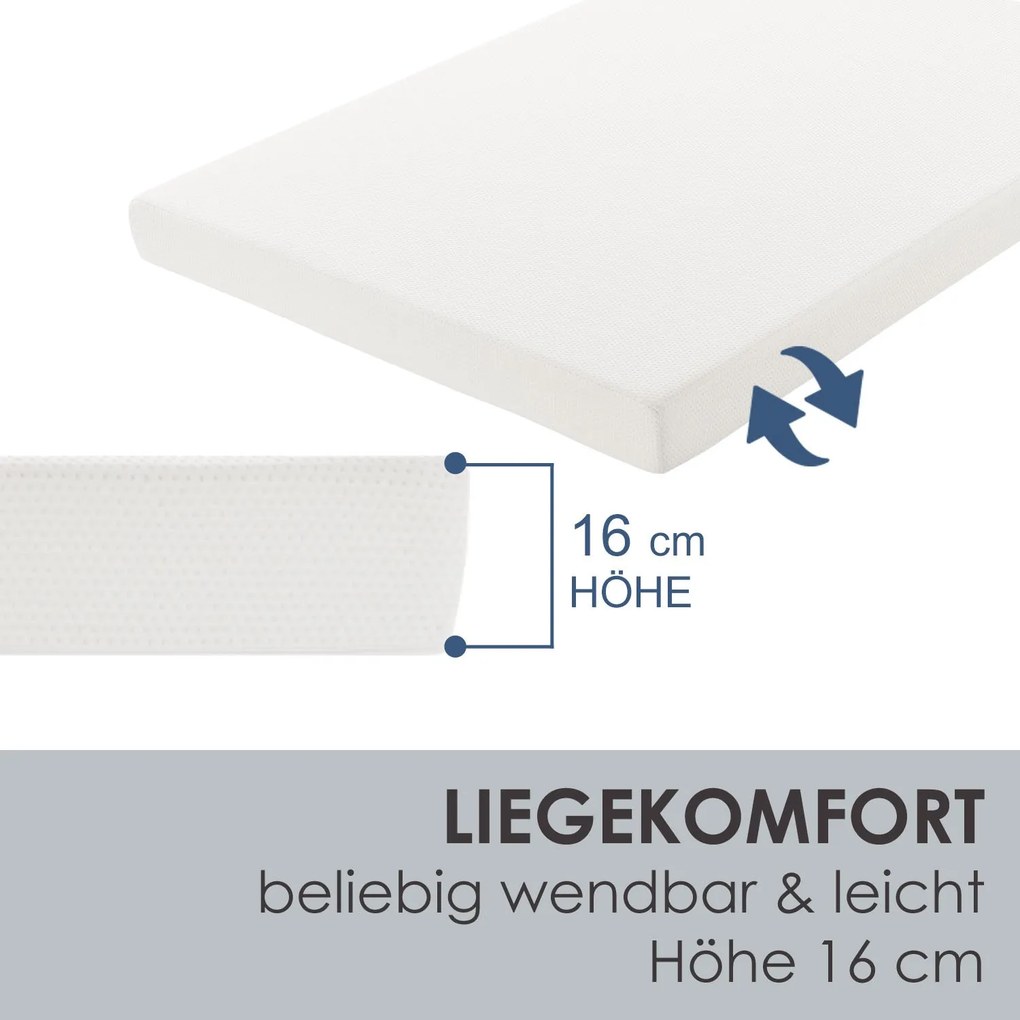 Juskys Matrace ze studené pěny H3 Velikost: 90 × 200 cm