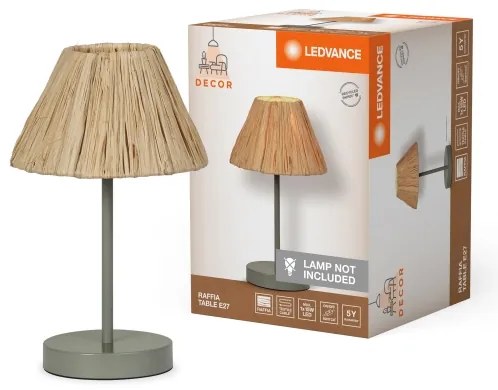 Ledvance - Stolní lampa DECOR RAFFIA 1xE27/15W/230V rafie