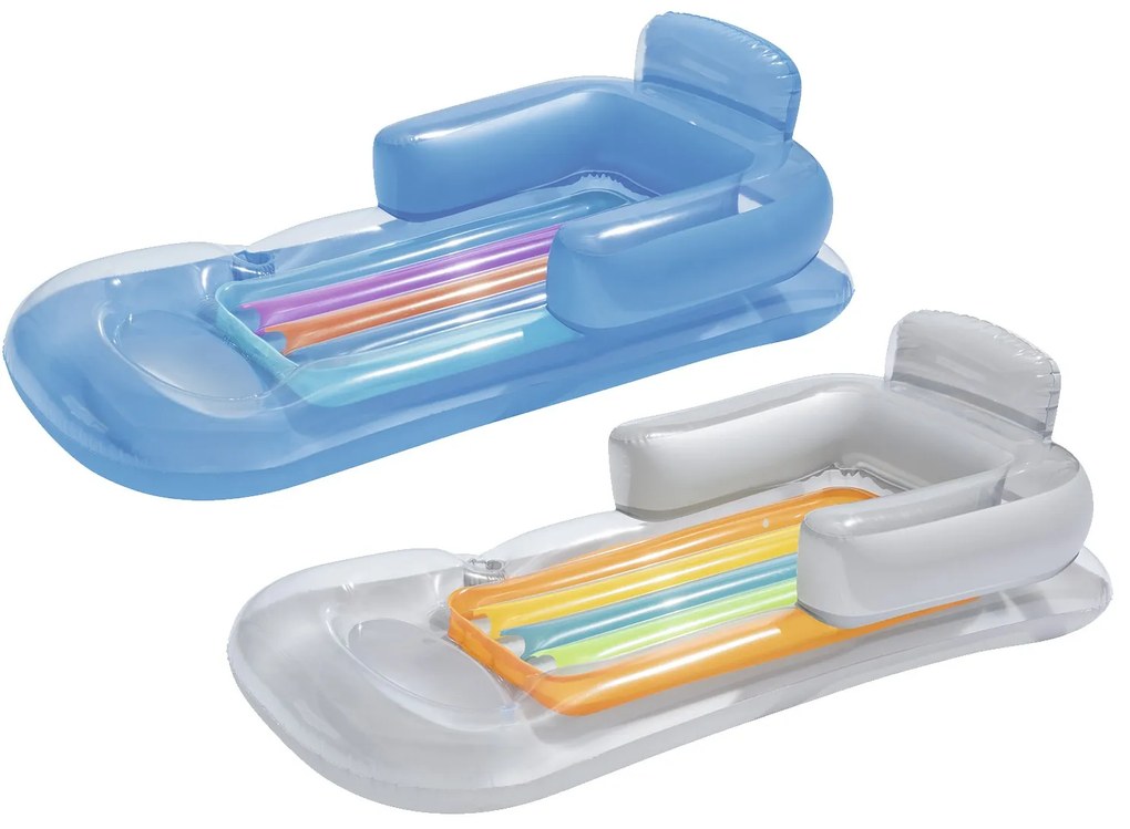 Bestway Intex nafukovací relaxační křeslo 161 x 84 cm stříbrné
