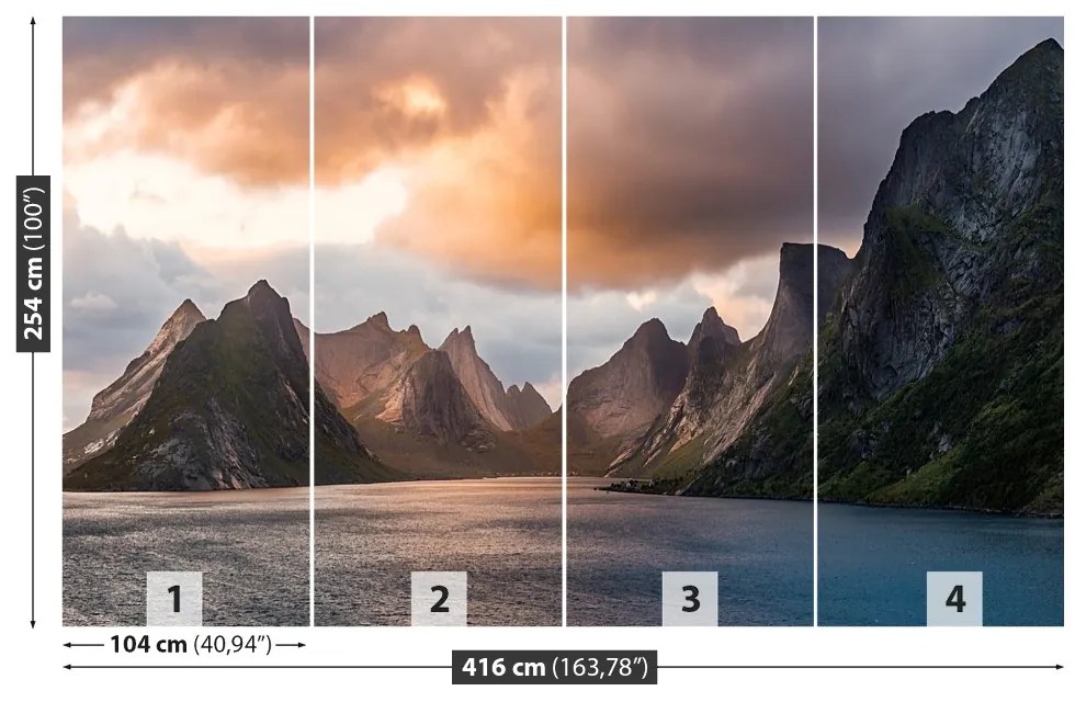 Fototapeta Lofoten Norsko 104x70