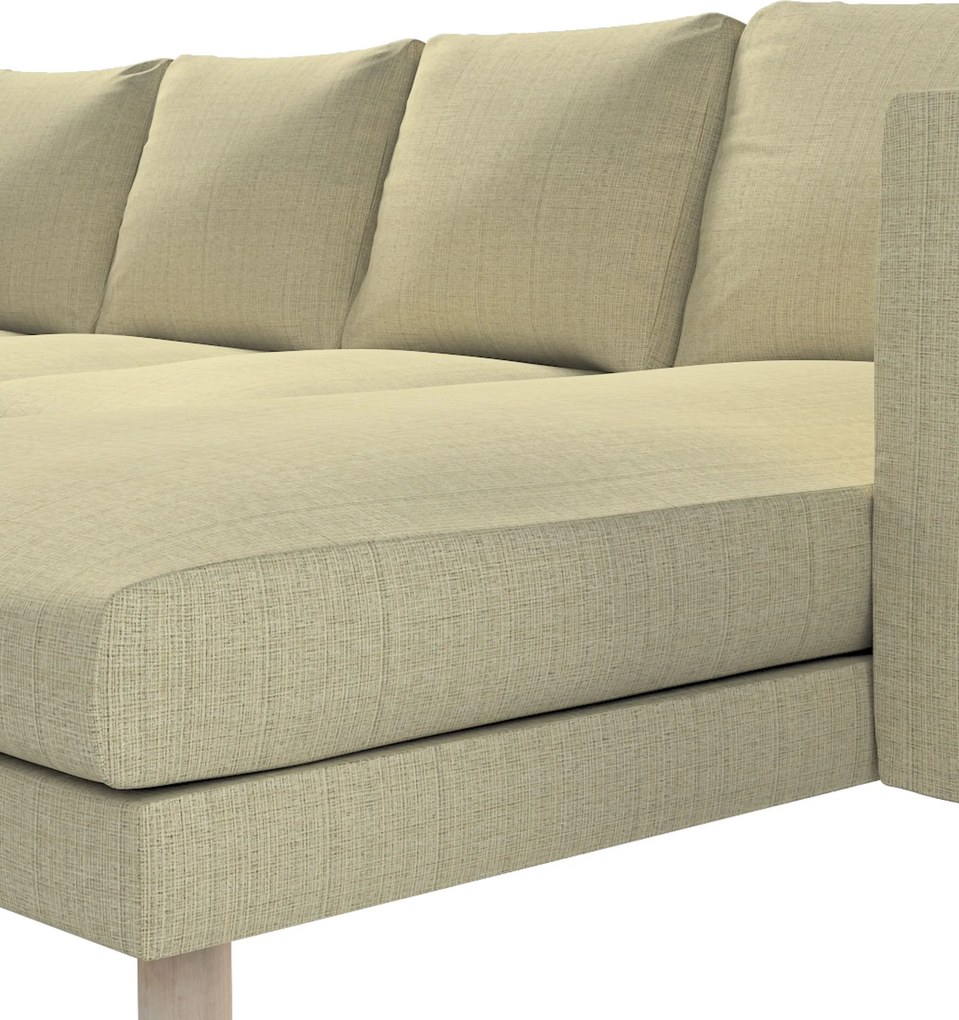 Potah na pohovku IKEA Norsborg 4-místná se šezlongem barva béžová látka pletený vzor