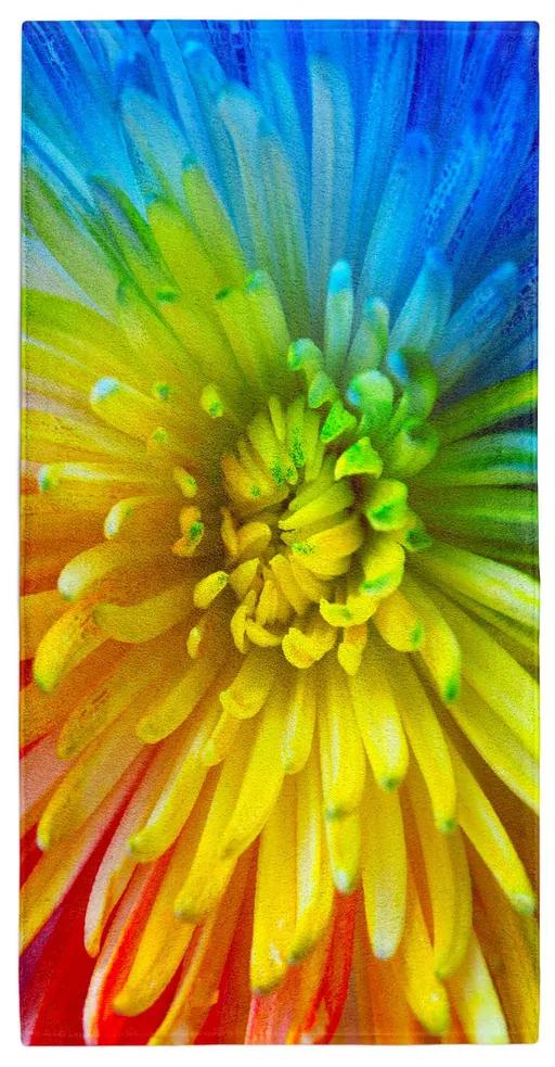 Osuška Duhový květ 70x140