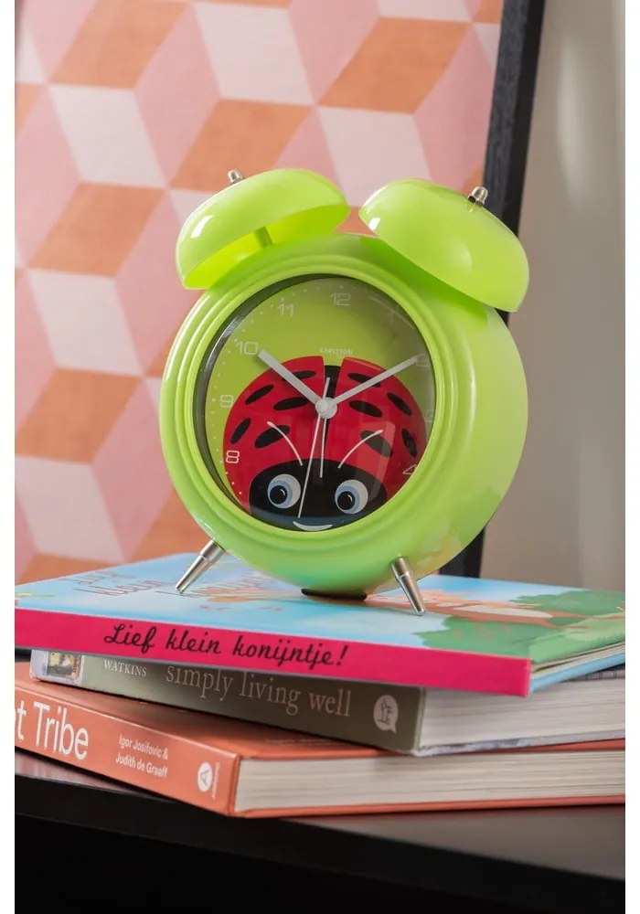 Dětský budík ø 15 cm Peekaboo Ladybug – Karlsson