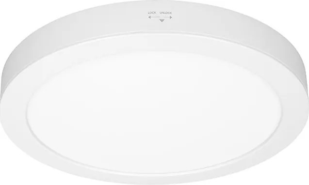 Solight LED mini panel koupelnový 2v1, 3CCT, podhledový/přisazený, 18W, 1530lm, IP54, bílá, kulatý