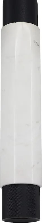 Závěsné svítidlo Marble, 1x mramorové/černé kovové stínítko, w