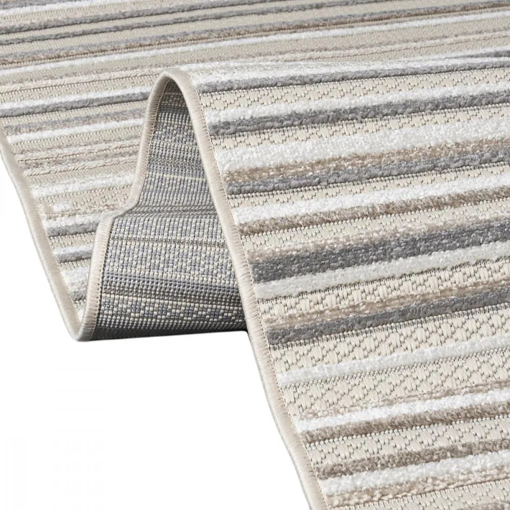 Kusový koberec Proužky béžový 160x229cm