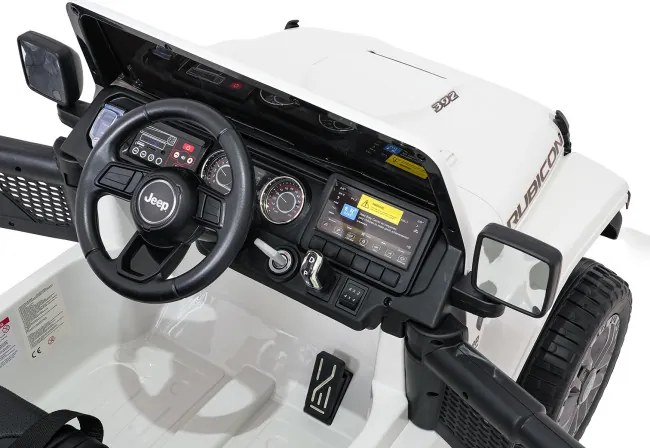 Elektrické autíčko Jeep Wrangler Rubicon LIFT bílé