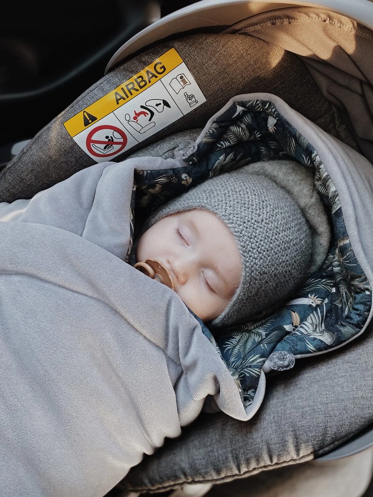 Sleepee Fusak do autosedačky pro miminko ROYAL šedý