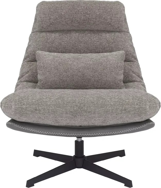 Relaxační otočné křeslo FELICIA RAVEN šedé