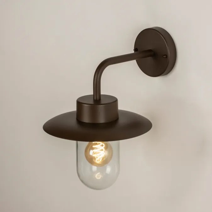 Nástěnné venkovní svítidlo Lanterne Angel Brown