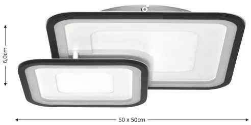 Brilagi - LED Stmívatelné stropní svítidlo TANDORA LED/49W/230V 3000-6000K + DO