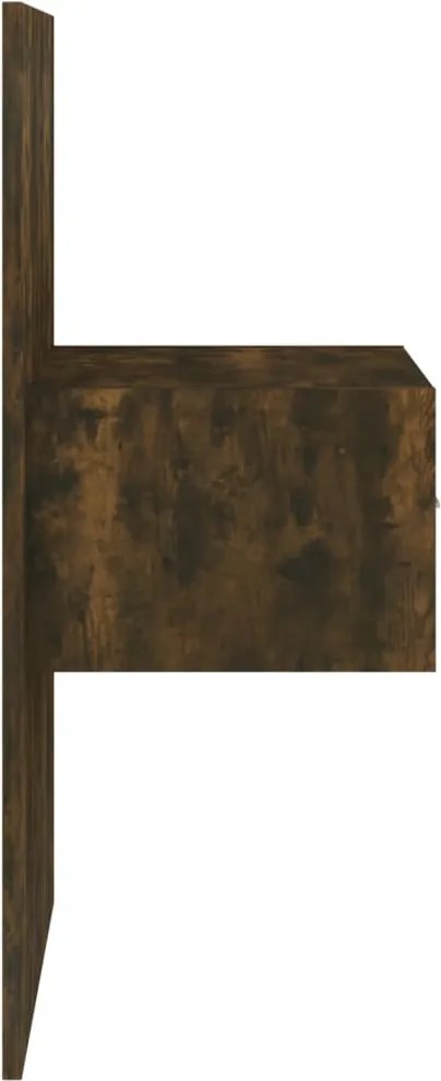 Čelo postele se skříňkami kouřový dub kompozitní dřevo 3115753