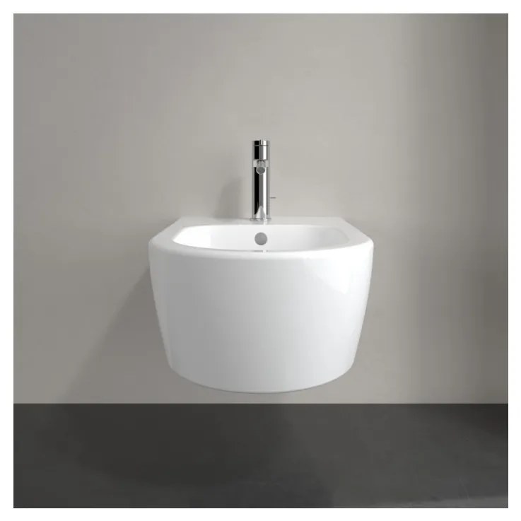 Villeroy & Boch Villeroy &amp; Boch AVENTO - Závěsný bidet, 370x530 mm, s přepadem, bílá alpin 54050001