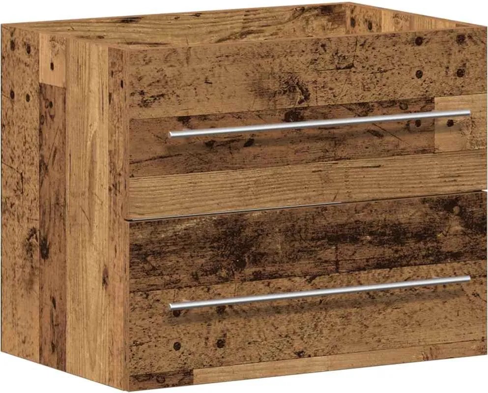 Skříňka pod umyvadlo 2 ks Staré dřevo 60 x 38,5 x 48 cm 3332542