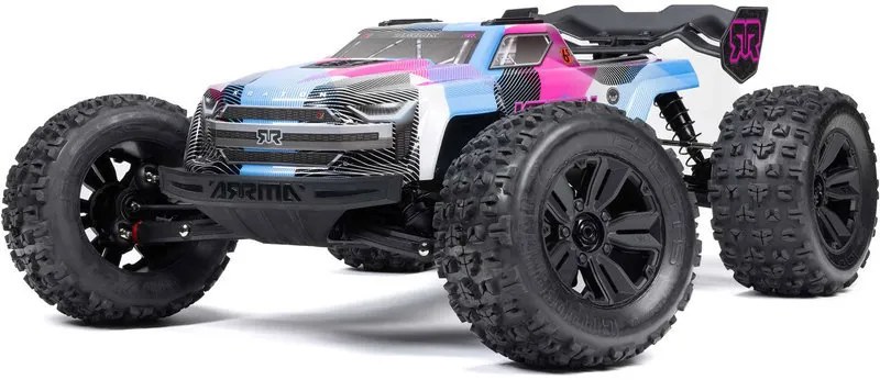 Arrma kraton 6s v6 blx 1:8 4wd rtr modré/růžové