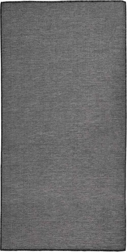 Venkovní hladce tkaný koberec 100x200 cm šedá 340773
