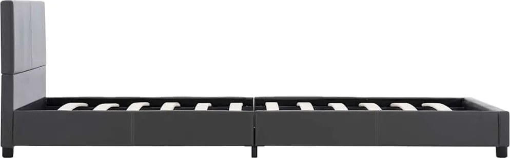 Rám postele šedý umělá kůže 90 x 200 cm 284774