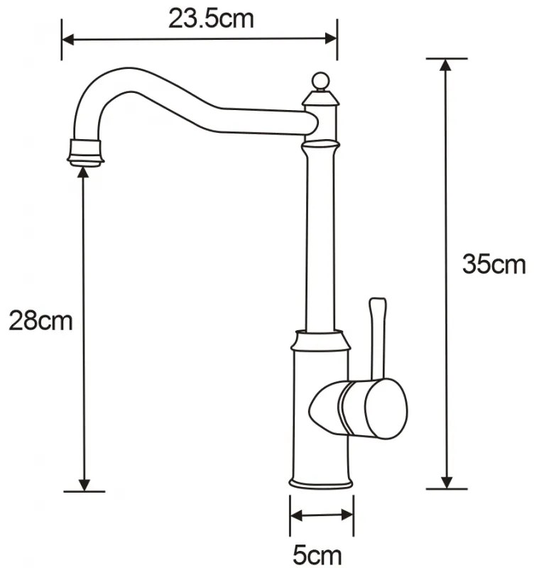 Mexen Inu kuchyňská baterie, inox - 672200-99