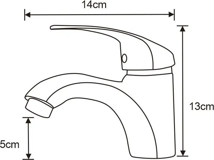 Mexen Fabia, umyvadlová baterie, černá, 746500-70