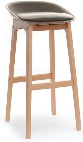 design4life Barová židlička REGOLA světle hnědá-buk