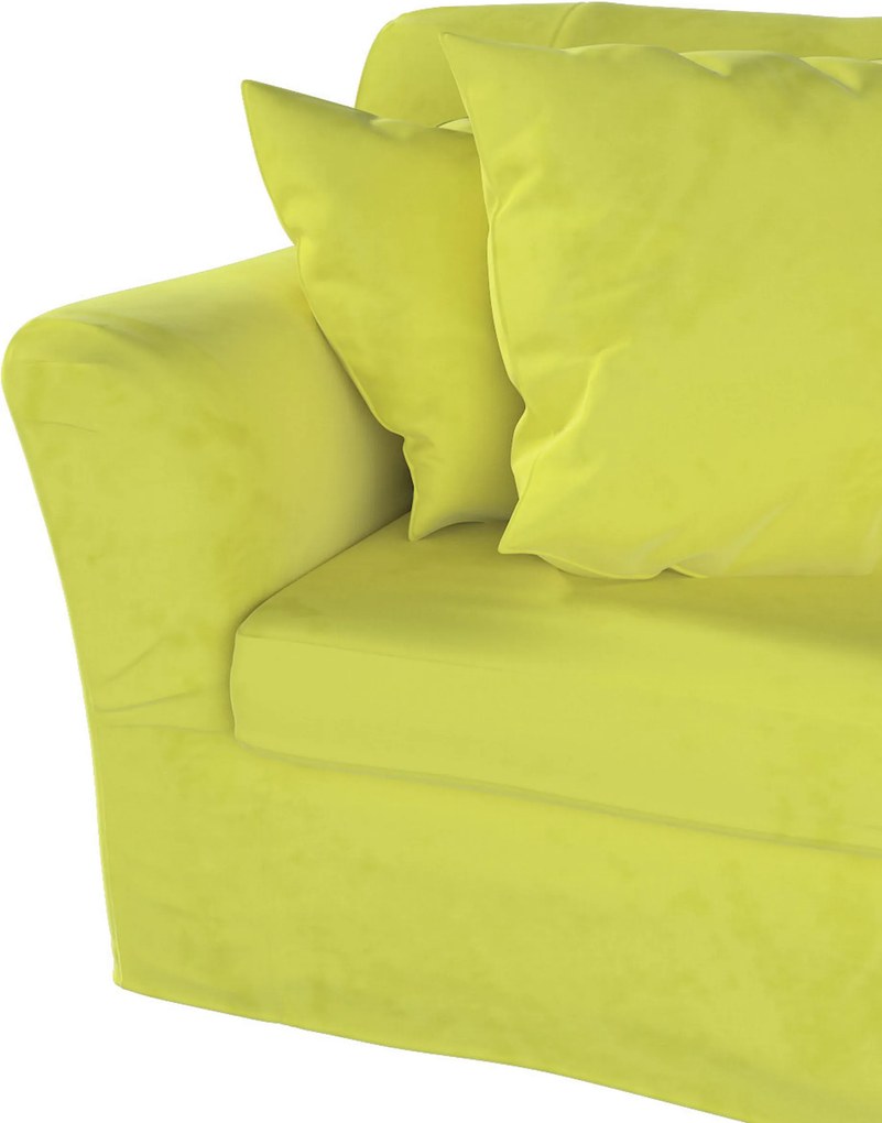Potah na pohovku IKEA Tomelilla 2-místná nerozkládací barva zelená látka lesklé, sametová