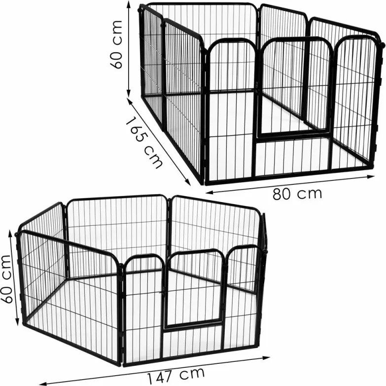 Skladací ohrádka pro psa - výběh pro štěnata 147x60 cm SPRINGOS PA1003