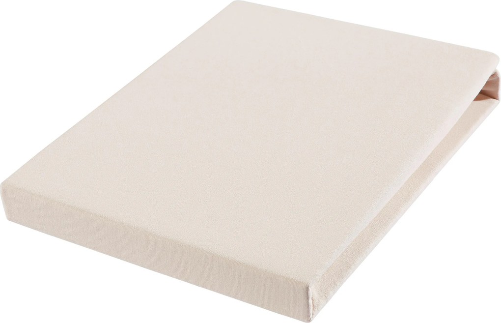 XXXLutz ELASTICKÉ PROSTĚRADLO, žerzej, krémová, 90-100/200-220 cm Novel - Prostěradla - 005054003002