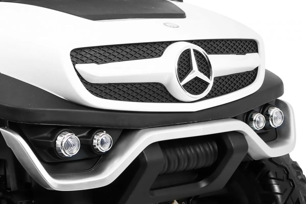 Ramiz Mercedes Benz Unimog elektrické autíčko pro děti bílé