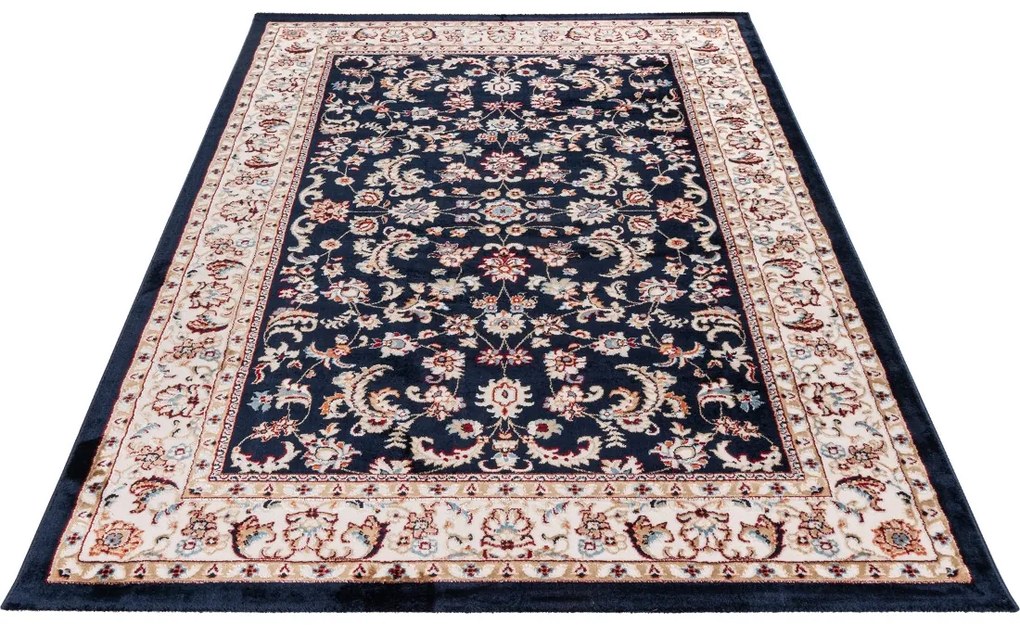 Obsession, Kusový koberec Isfahan 741 navy, 200x290, modrá, kancelář