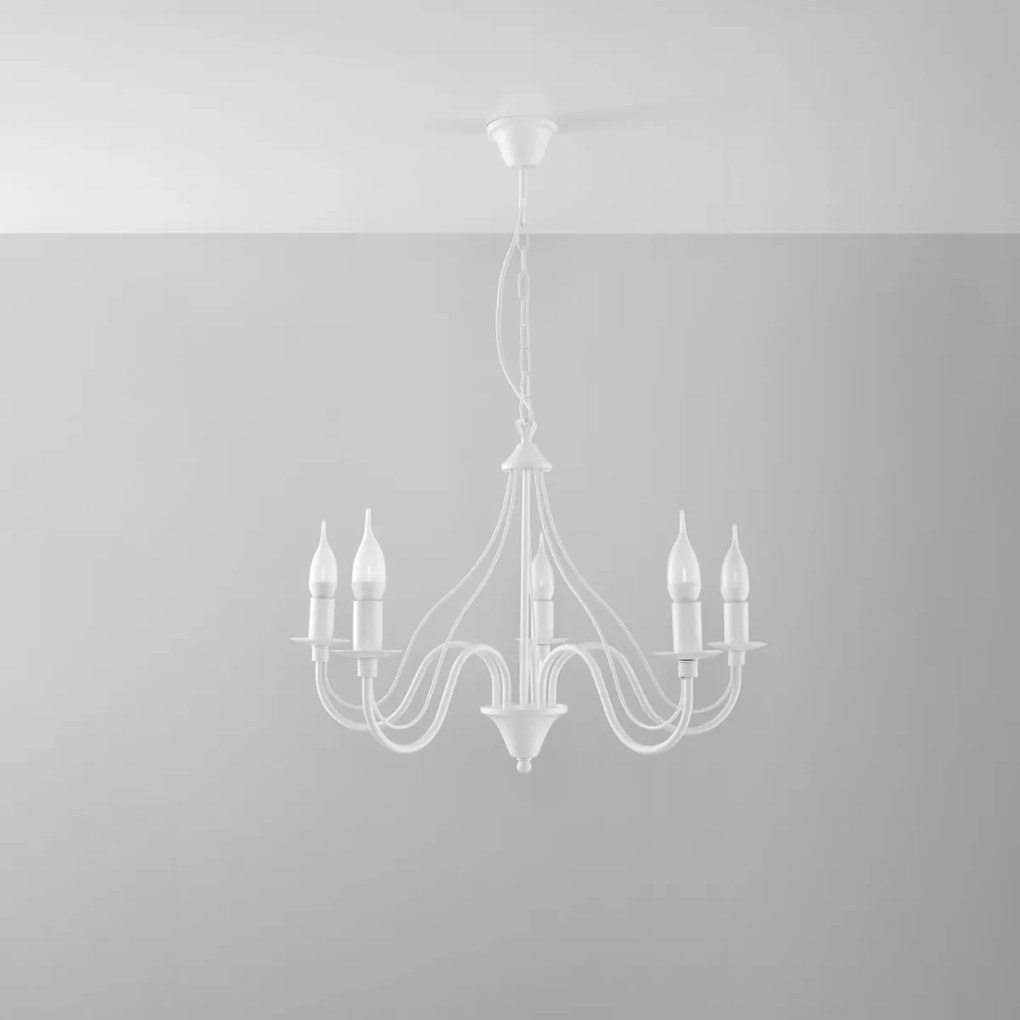Sollux Lighting Lustr MINERWA 5 bílý