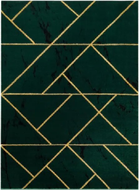 Kusový koberec Emerald geometric 1012 green and gold, 120x170, zelená, chodba / predsieň, Dywany Łuszczów