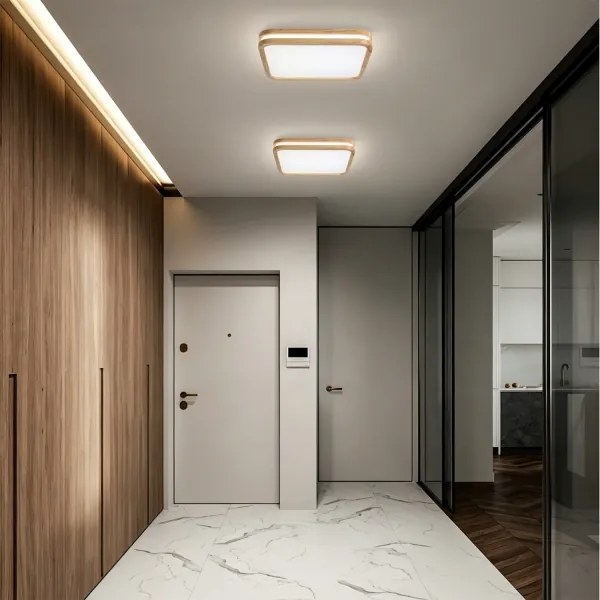 Brilagi - LED Stmív. svítidlo MOLINA SQUARE LED/48W/230V dub 40x40 cm + DO