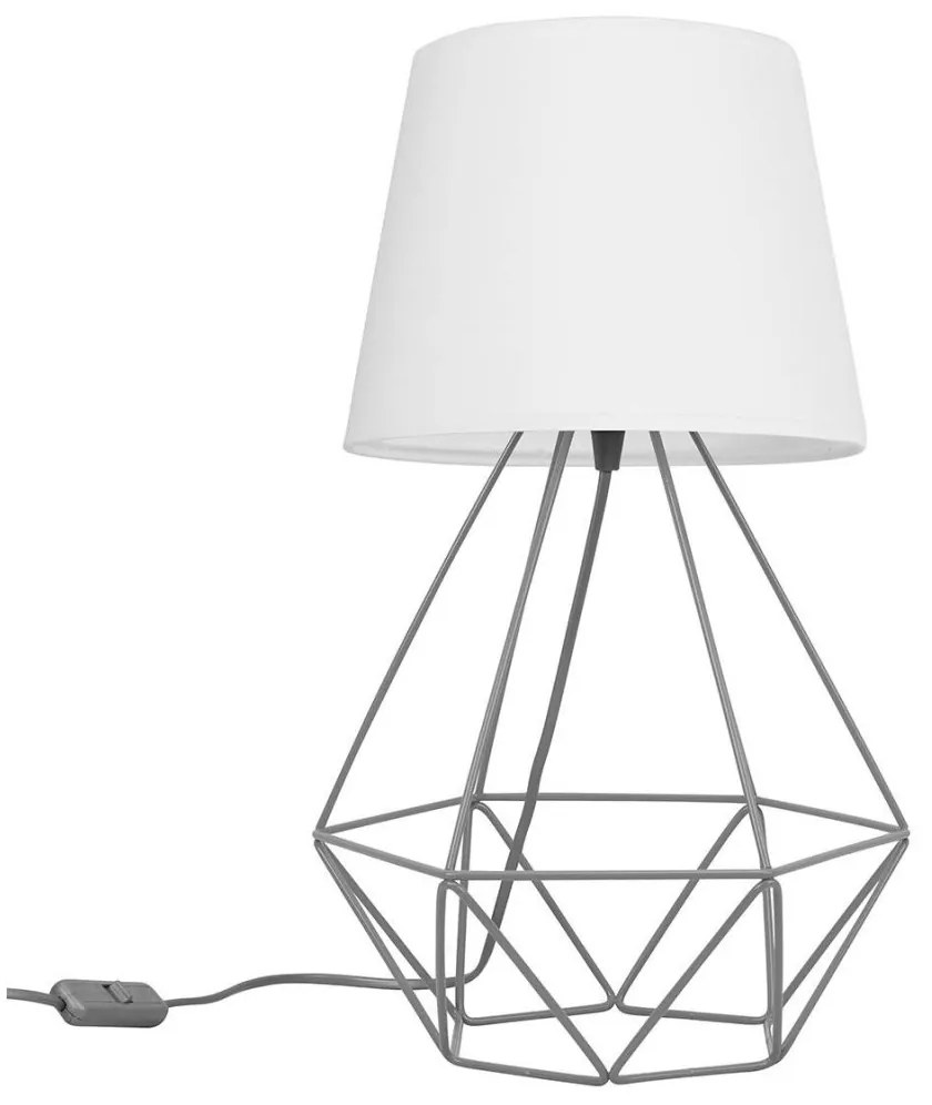 Stolní lampa MILANO, 1x textilní stínítko (výběr ze 4 barev), (výběr ze 3 barev konstrukce), D