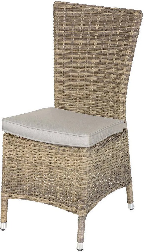 DEOKORK Ratanové křeslo jídelní BORNEO LUXURY (hnědá)