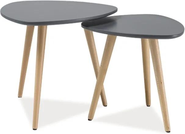 Konferenční stolek NOLAN A šedá/buk
