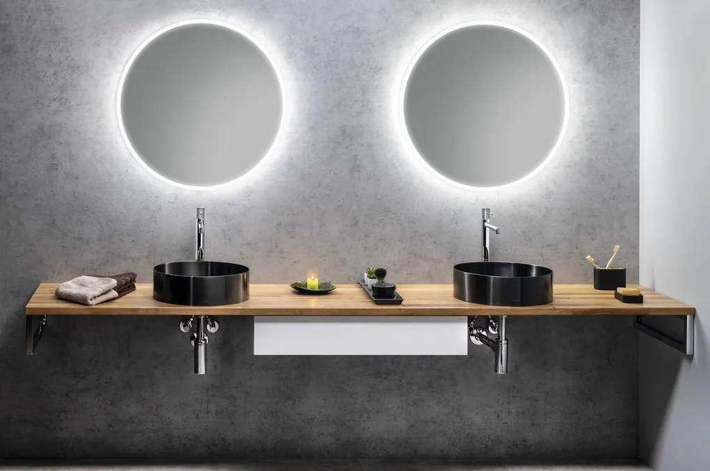 Sapho, VISO LED podsvícené kulaté zrcadlo, průměr 70cm, VS070