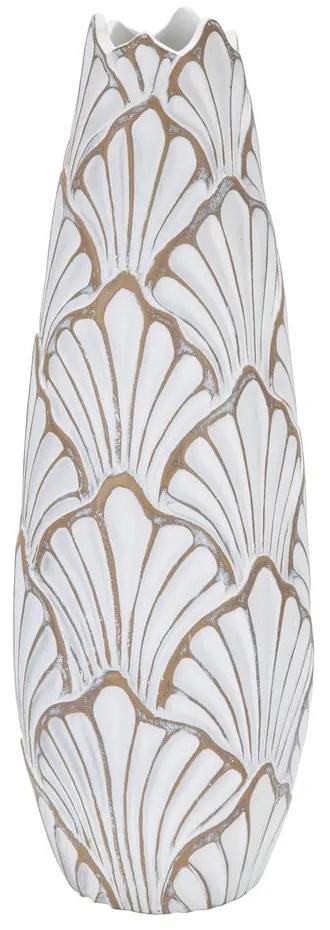 Bílá vysoká váza z polyresinu 55 cm Panama – Mauro Ferretti