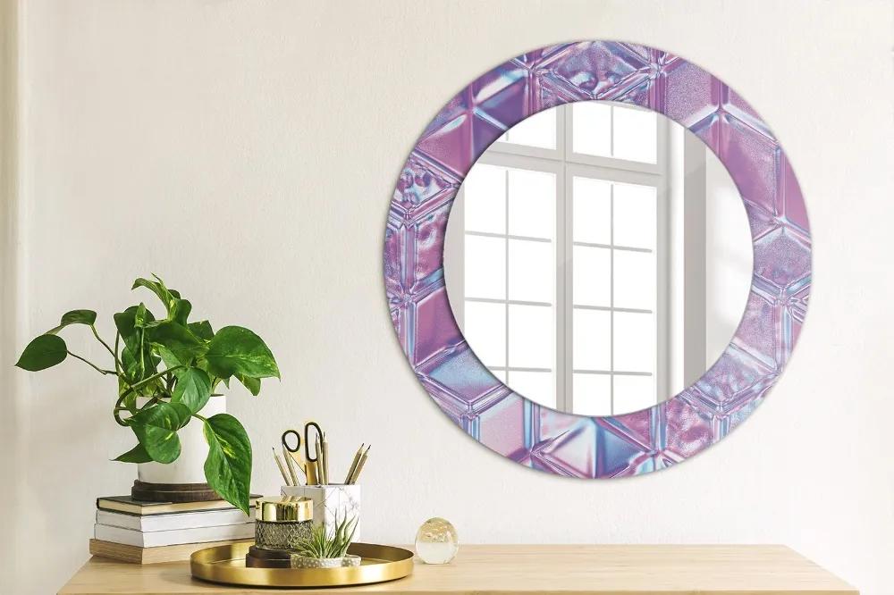 Kulaté zrcadlo s dekorem Abstraktní surrealizace fi 50 cm