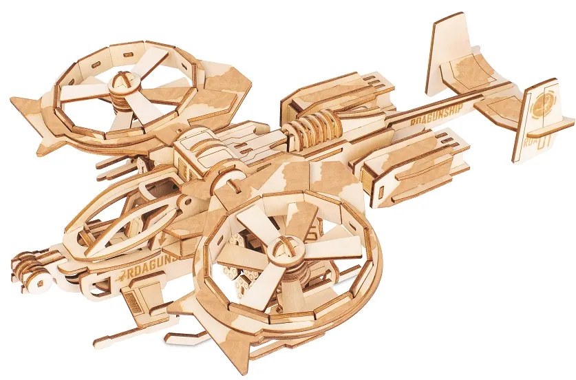 Woodcraft construction kit Woodcraft Dřevěné 3D puzzle RDA bitevní vrtulník