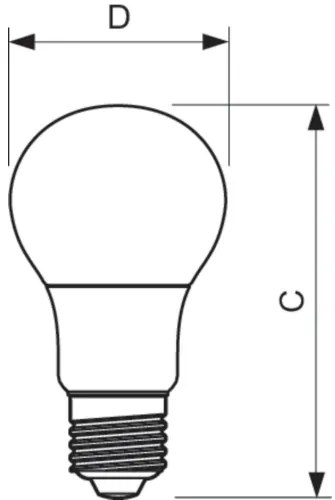LED žárovka E27 Philips A60 5W (40W) teplá bílá (3000K)