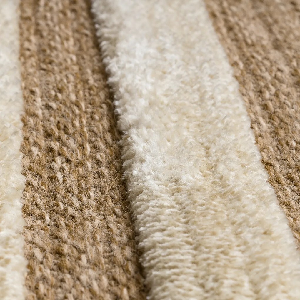 Dywany Łuszczów, Kusový koberec Spark 0687A beige/cream, 80x150, béžová, chodba / předsíň