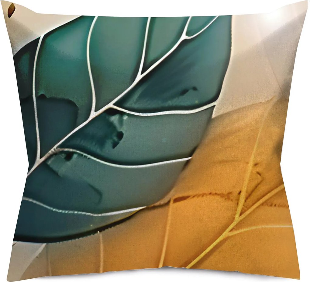 SATÉNOVÝ POVLAK NA POLŠTÁŘ SATYNLOVE PREMIUM 40X40 CM LISTY