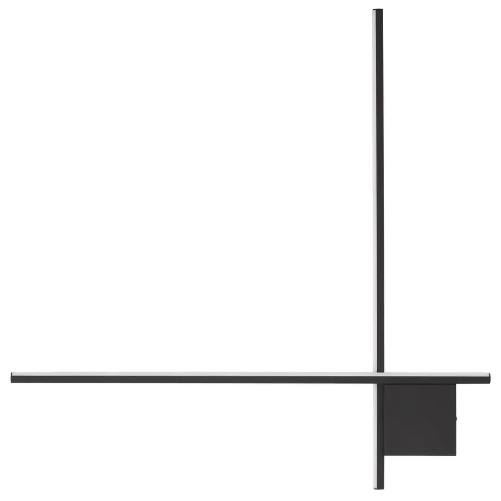Designové nástěnné svítidlo Cross 80 černá