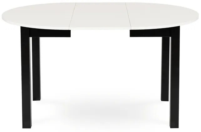 Rozkládací jídelní stůl Klara 102-142 cm MDF bílá/černá
